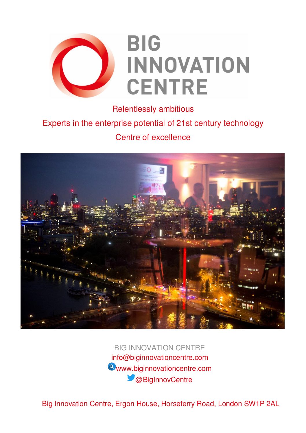 September 25, 2017 - Big Innovation Center